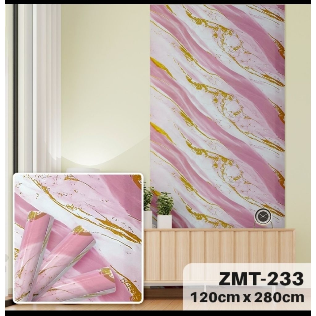 Jual Wallpaper Dinding Foam Pvc 3d tebal marble pvc 120 x 280 marmer ...