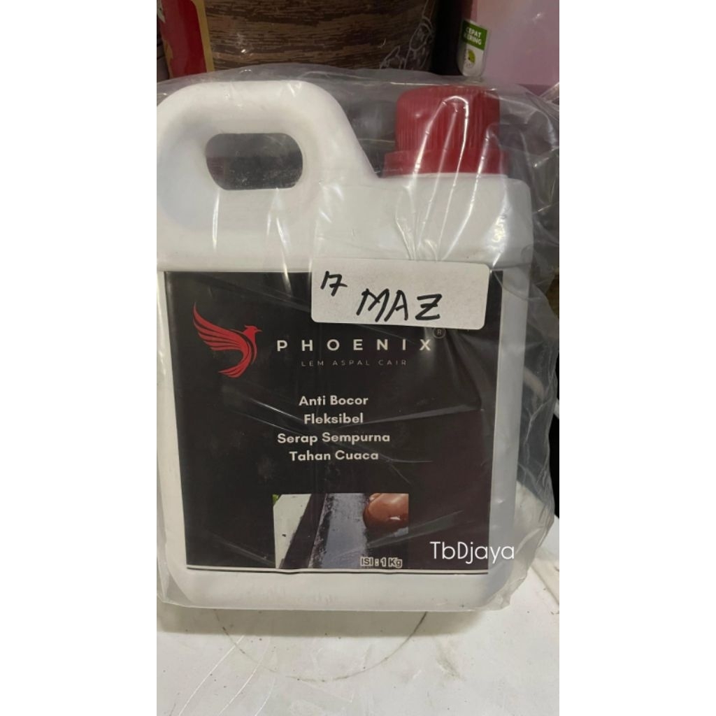 Jual LEM ASPAL CAIR PHOENIX 1 KG BISA UNTUK BOCOR | Shopee Indonesia