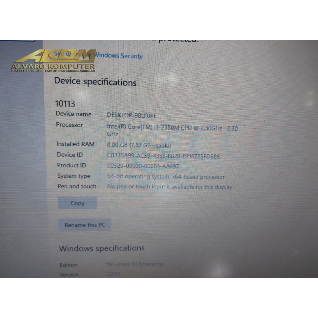 Jual Processor Laptop Intel Core i3 2350M SR0DN Prosesor Laptop i3 gen ...