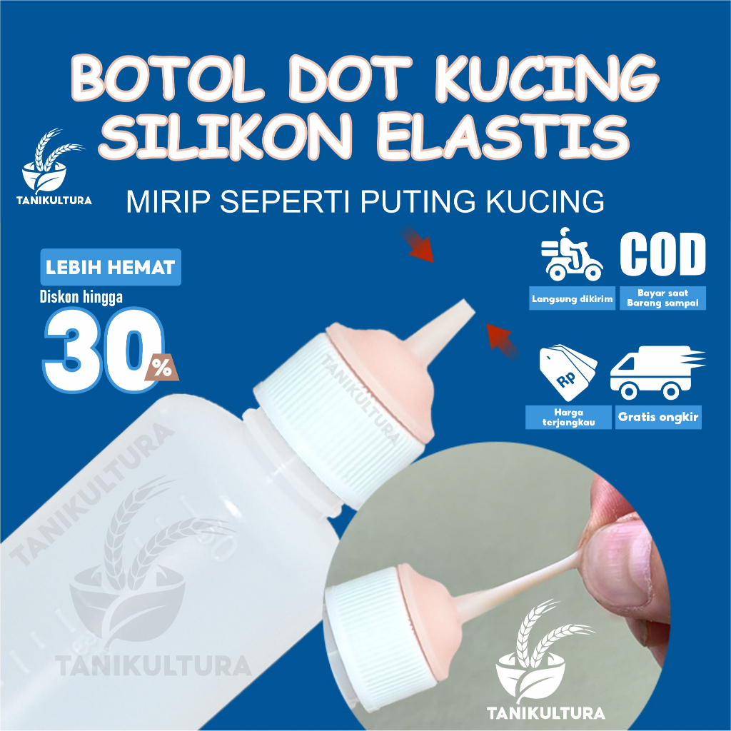 Jual Dot Kucing Bayi Baru Lahir 100ml Botol Dot Susu Kucing Empeng ...