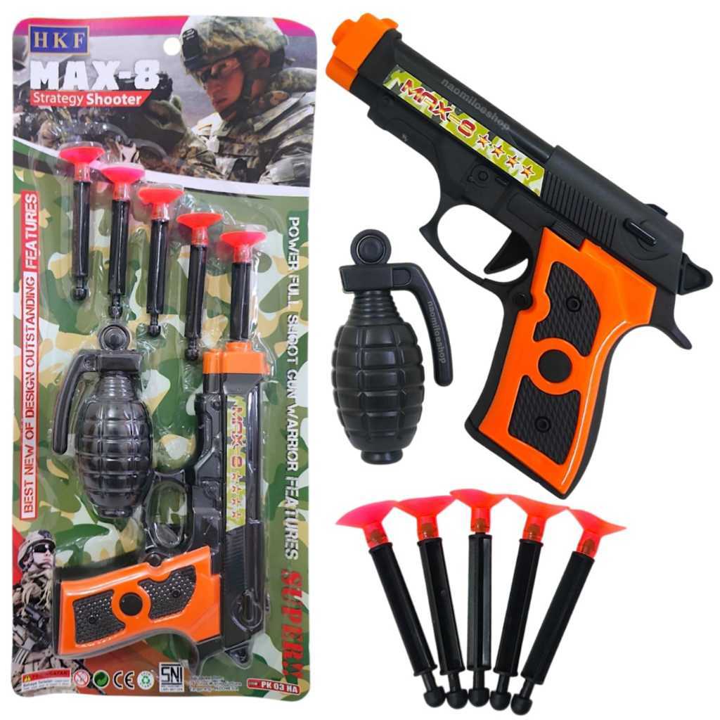 Jual Max gun strategi shooter mainan pistol granat tembakan panah ...