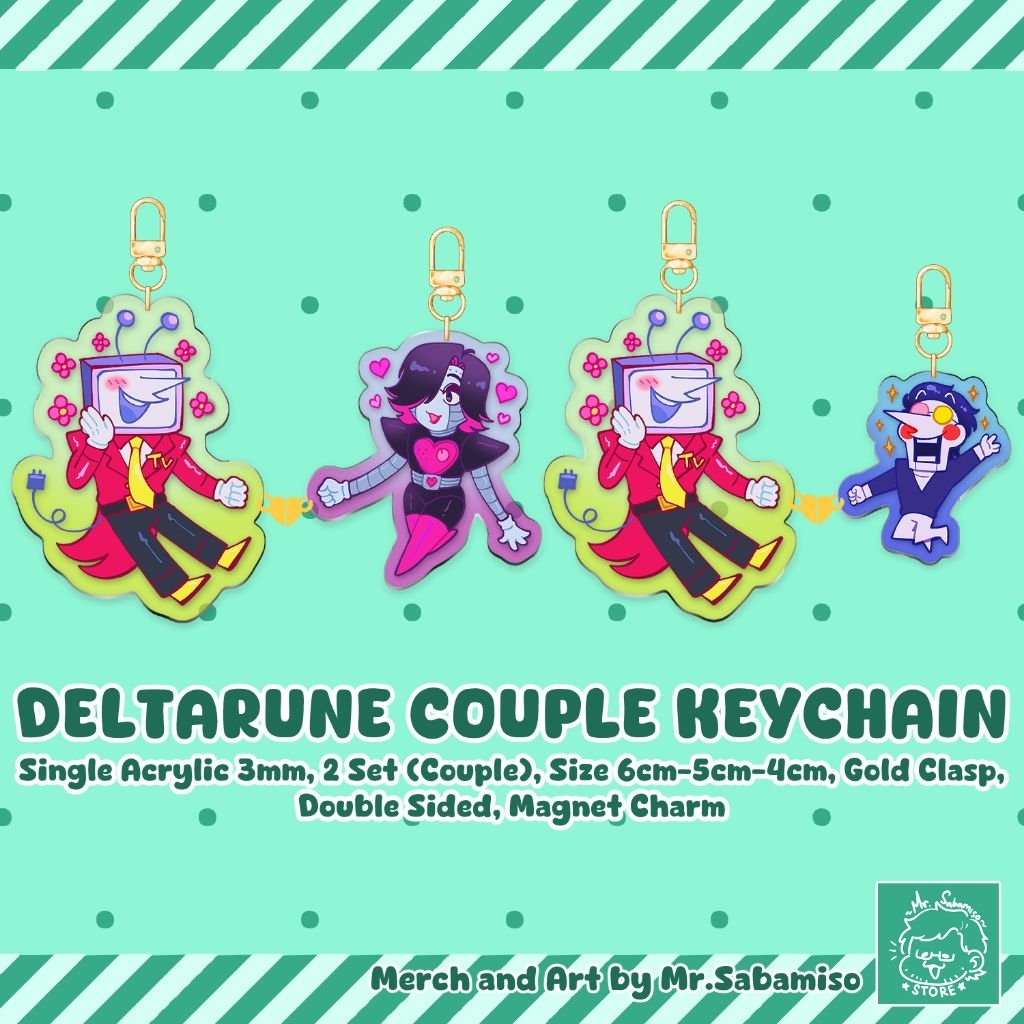 Jual DELTARUNE UNDERTALE Spamton x Tenna & Mettaton x Tenna Couple ...