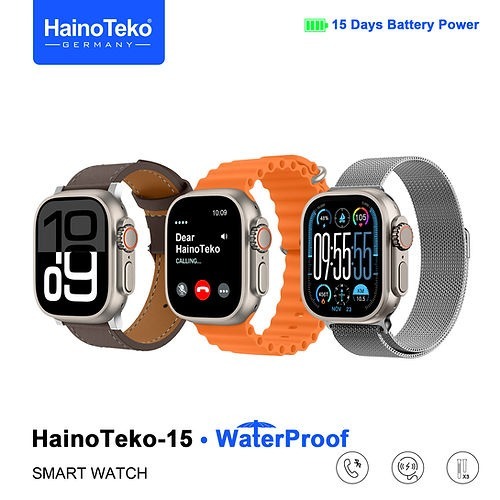 Jual Haino Teko 15 Smart Watch Amoled Waterproof Baterai Tahan 15 hari ...