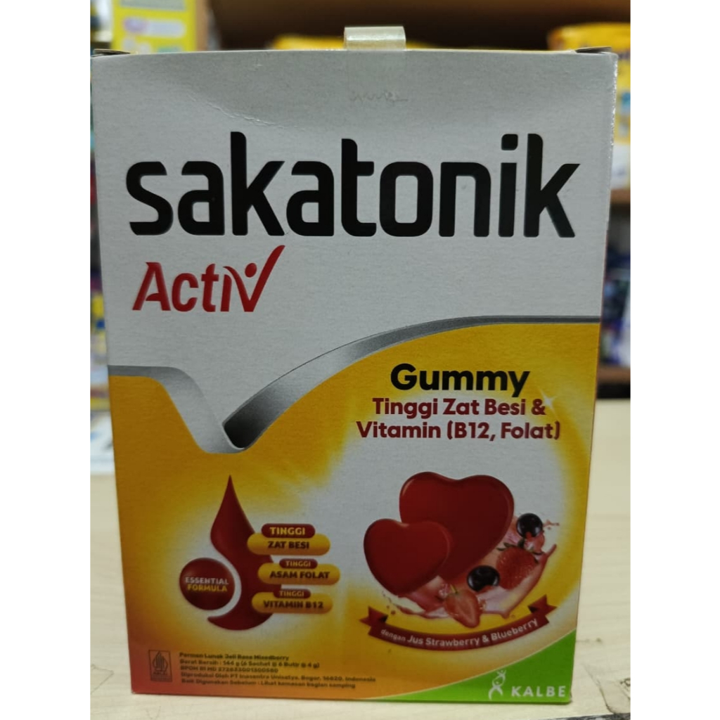 Jual SAKATONIK ACTIV GUMMY SACHET | Shopee Indonesia