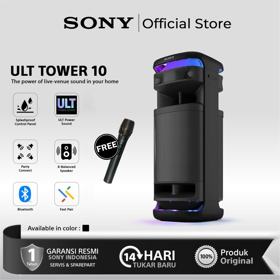 Jual Sony SRS ULT1000 ULT TOWER 10 Speaker SRSULT1000 Wireless Speaker ...