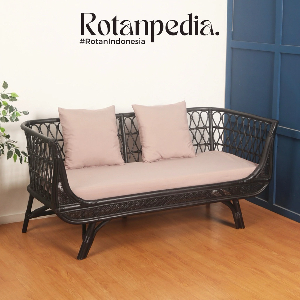 Jual (Luar Jawa) Sofa Banch Rotan Minimalis 3 Seater / Sofa Tamu ...