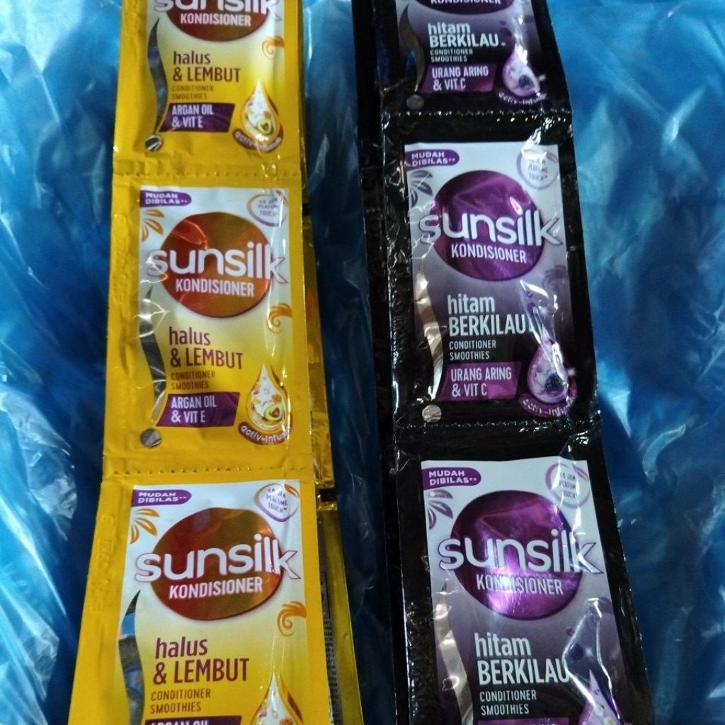 Jual CONDITIONER SUNSILK KUNING DAN HITAM (5ML X 12 SACHET) KONDISIONER ...