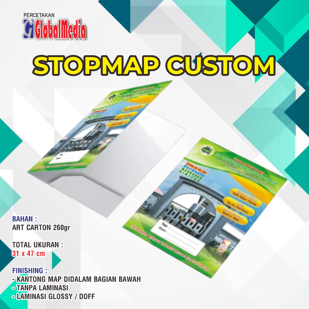 Jual CETAK MAP FOLDER/STOP MAP F4/A4 Map Sekolah / Kantor Custom | Shopee Indonesia