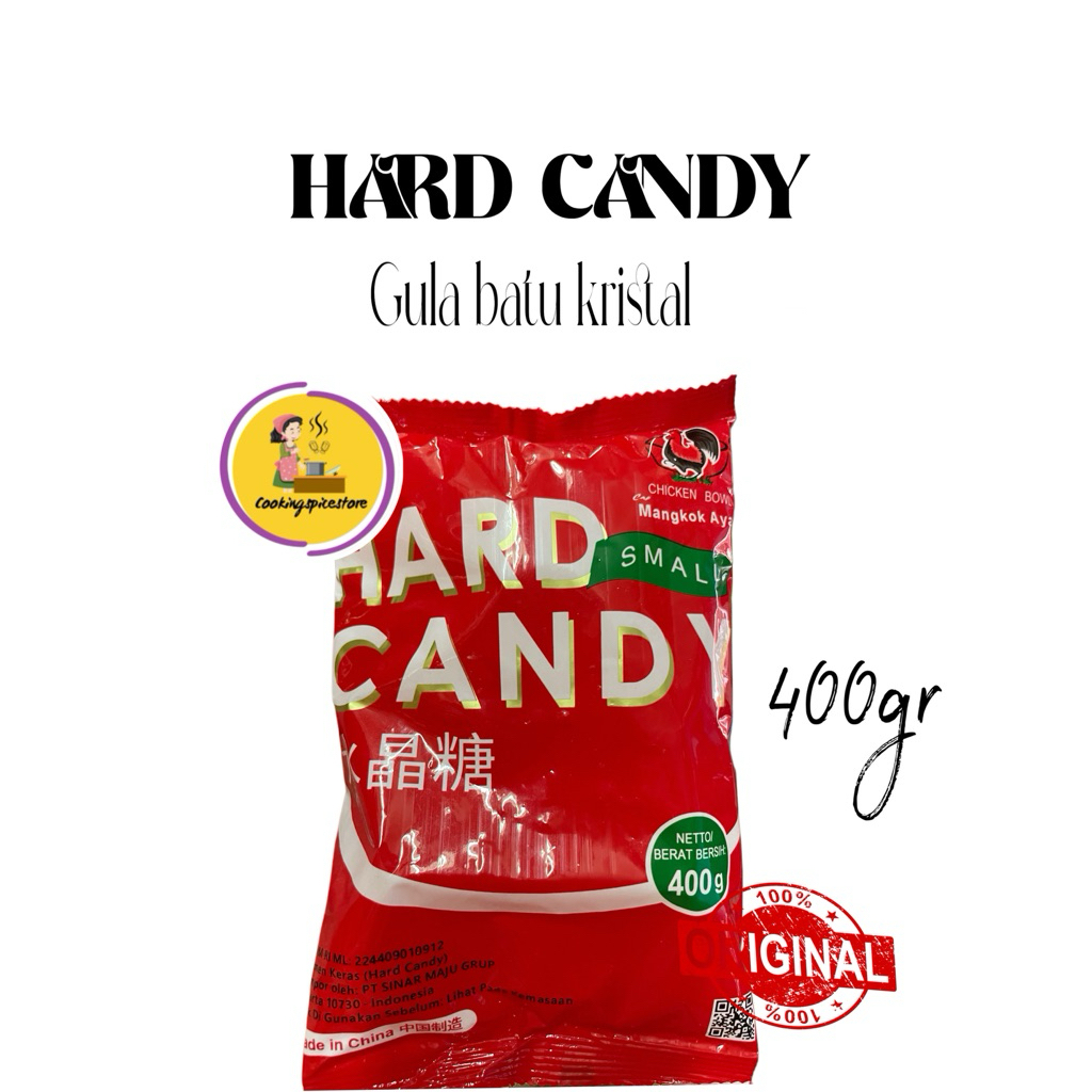 Jual Hard Candy Gula Batu Kristal 400gr | Gula Batu Masak & Minuman ...