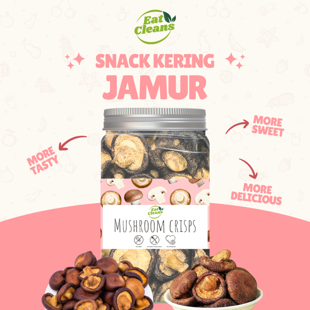 Jual Snack Jamur Champignon Krispi Vakum Frying Mushrooms Cemilan Sehat ...
