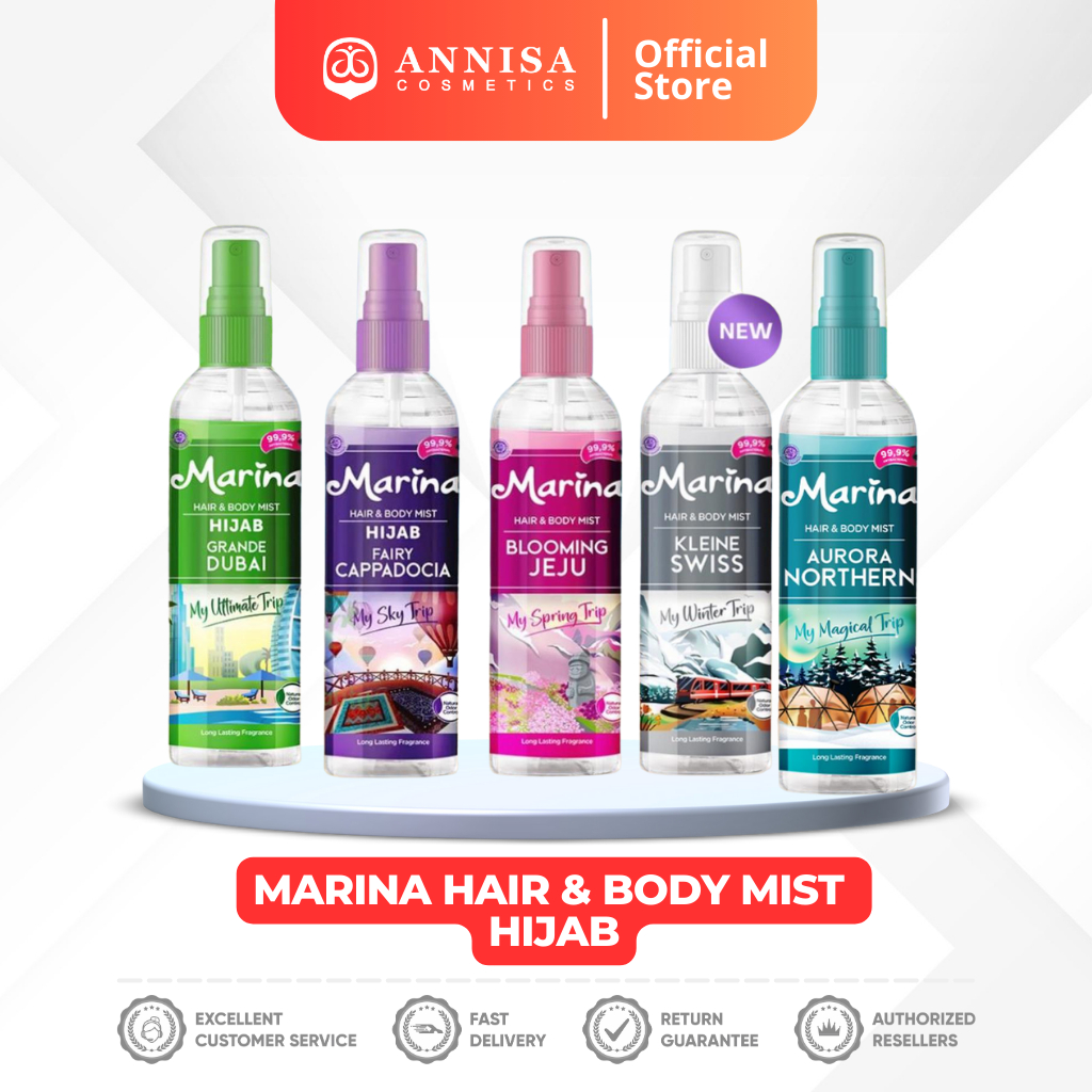 Jual Marina Hair & Body Mist Hijab - Cologne 100 ml | Shopee Indonesia