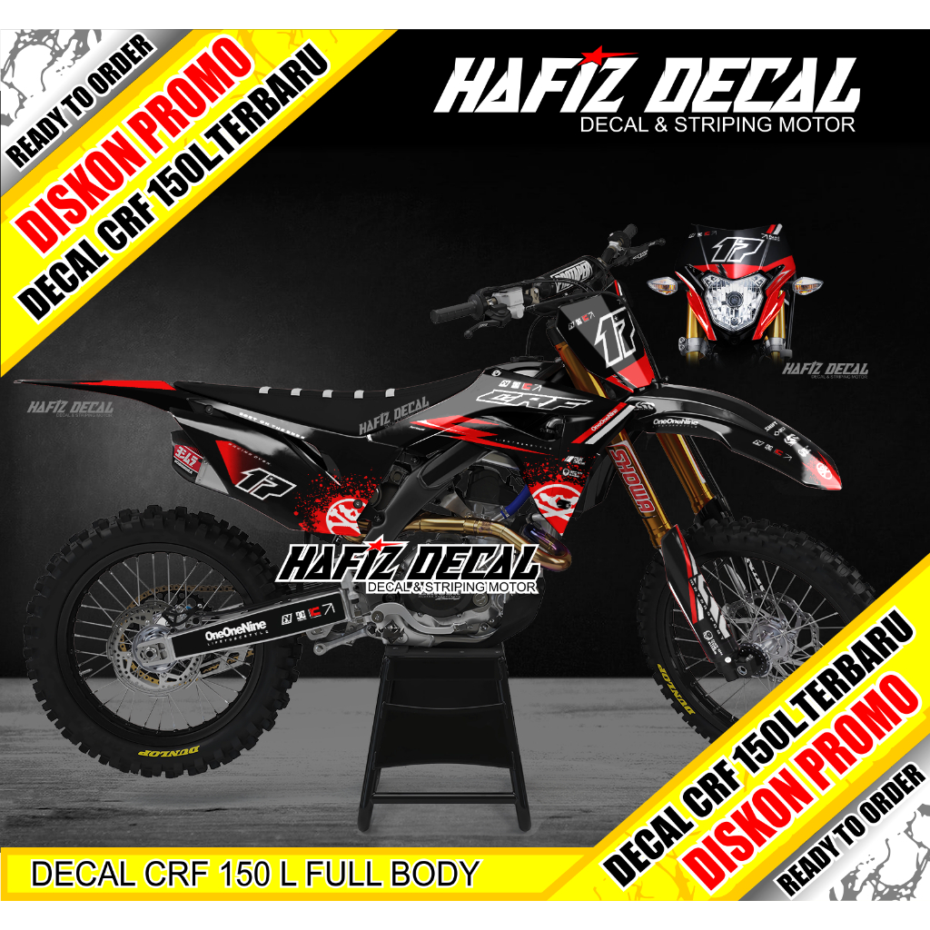 Jual DECAL CRF 150 L FULL BODY, DECAL CRF, DECAL CRF 150 L, DECAL CRF ...