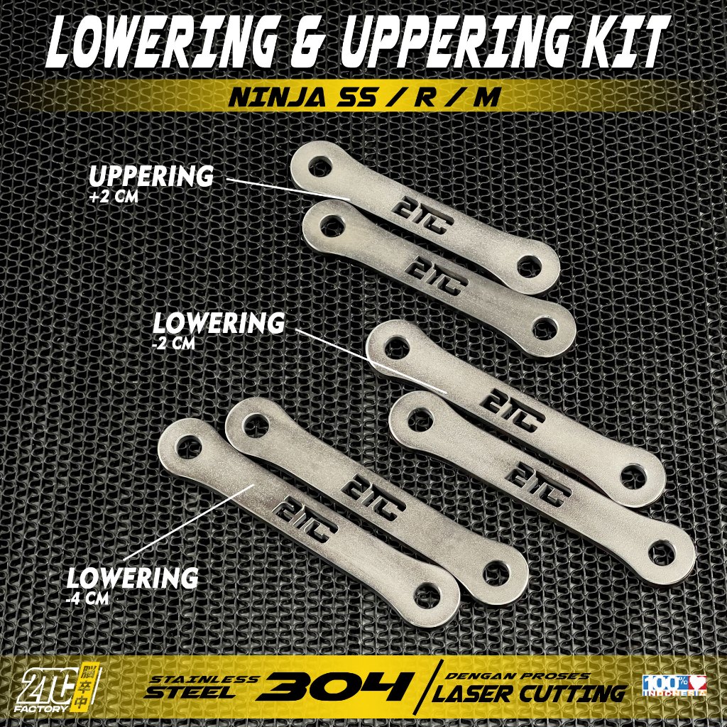 Jual LOWERING KIT DAN UPPERING KIT NINJA R / SS / M STAINLESS STELL 304 ...