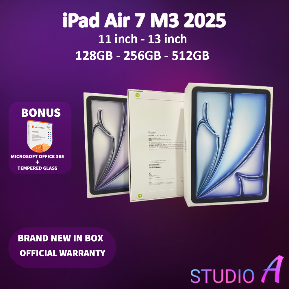 Jual Tablet iPad Air 7 M3 2025 11" inch | 13" inch 128GB 256GB 512GB ...