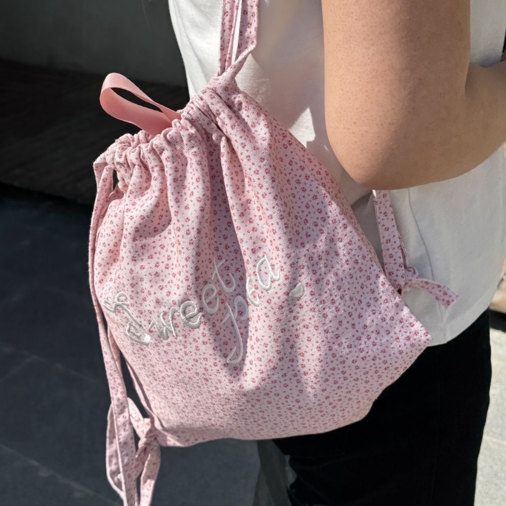 Jual Tas Ransel Tas Kanvas Bunga Tas Ransel Mini Motif Korea Tas ...