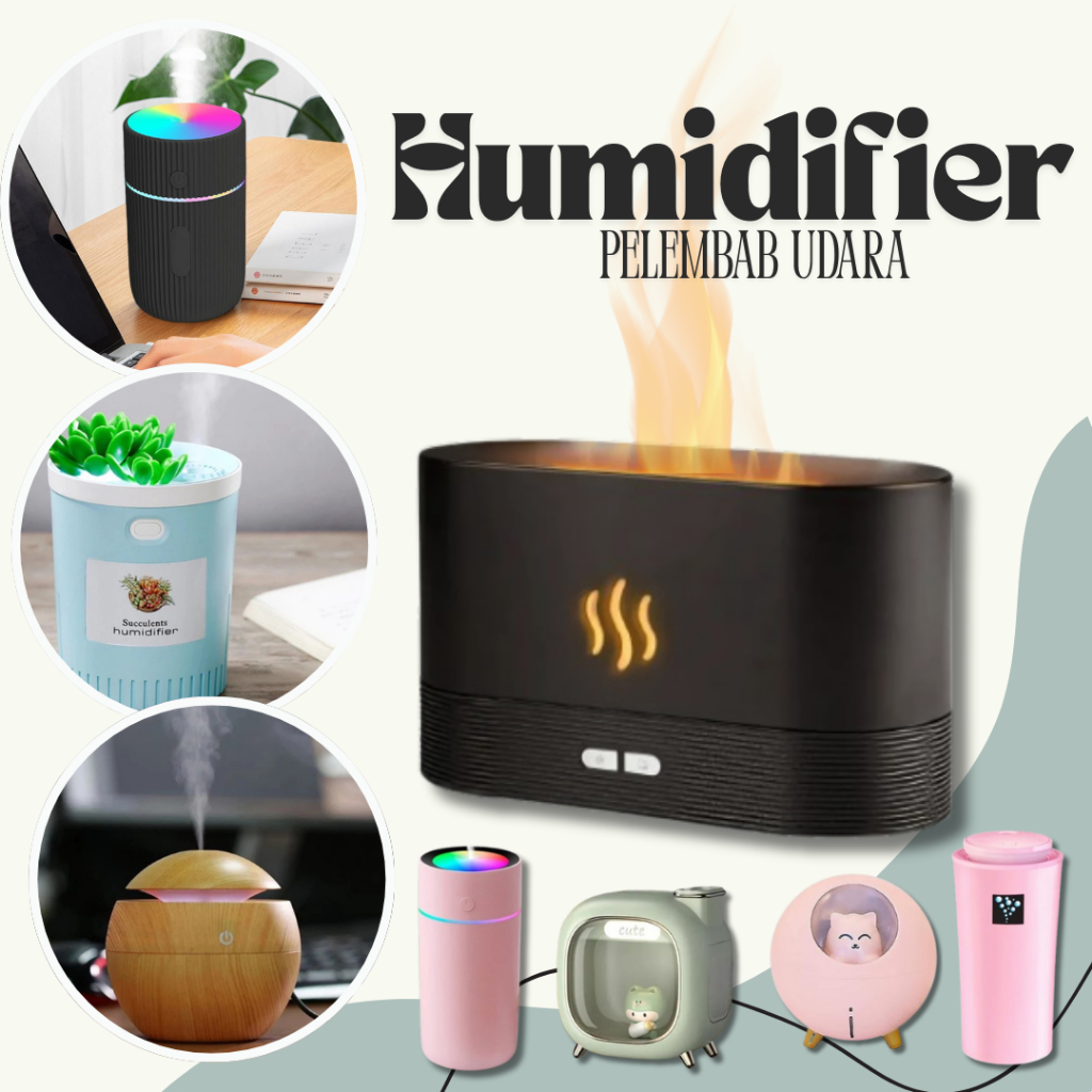 Jual Humidifier Usb Air Diffuser Purifier Pelembab Udara Light Color ...