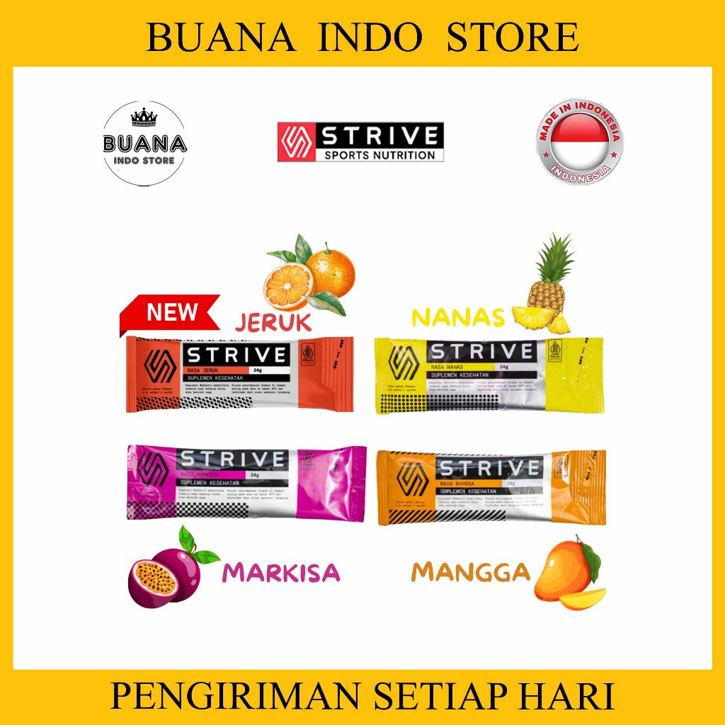 Jual STRIVE Energy Gel Sachet - Energi Isotonik Saset | Shopee Indonesia