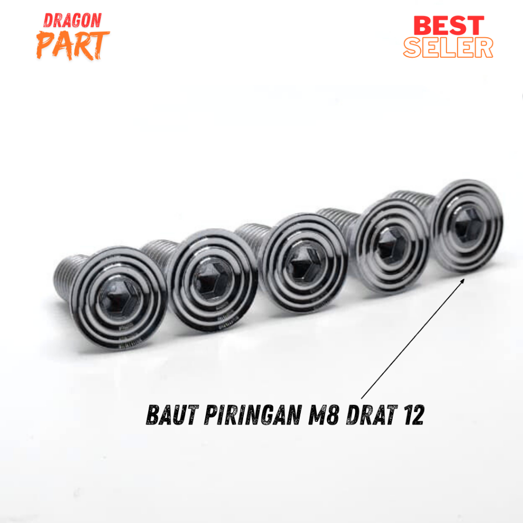 Jual Baut Disc Brake / Baut Piringan Cakram Motor Stainless M8x20 ...