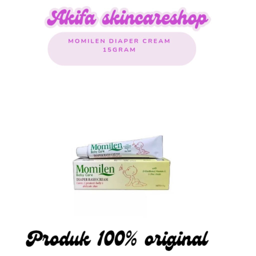 Jual Momilen 15gram Baby care Diapers Rash cream (krim ruang popok bayi ...