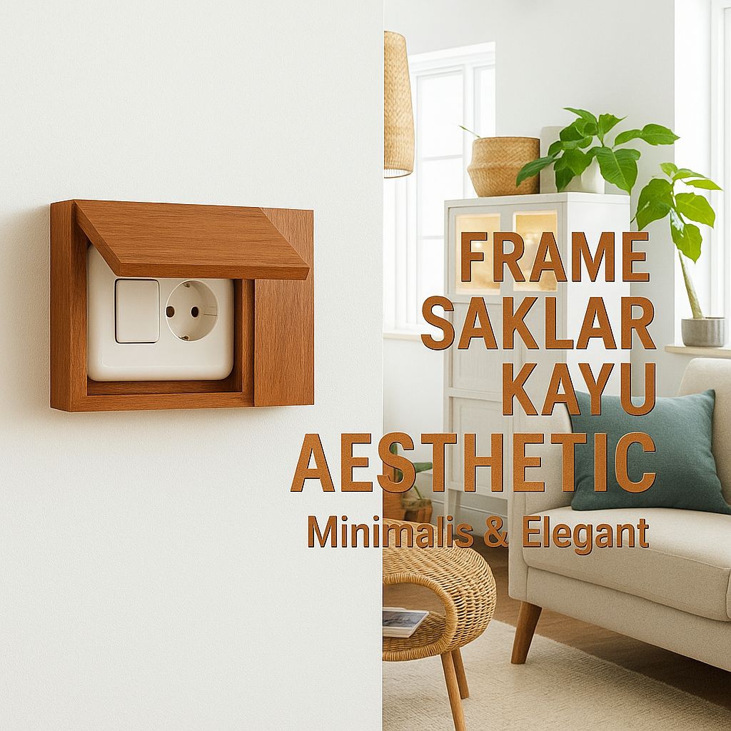 Jual Frame Saklar Kayu Aesthetic – Penutup Saklar Dinding Elegan ...