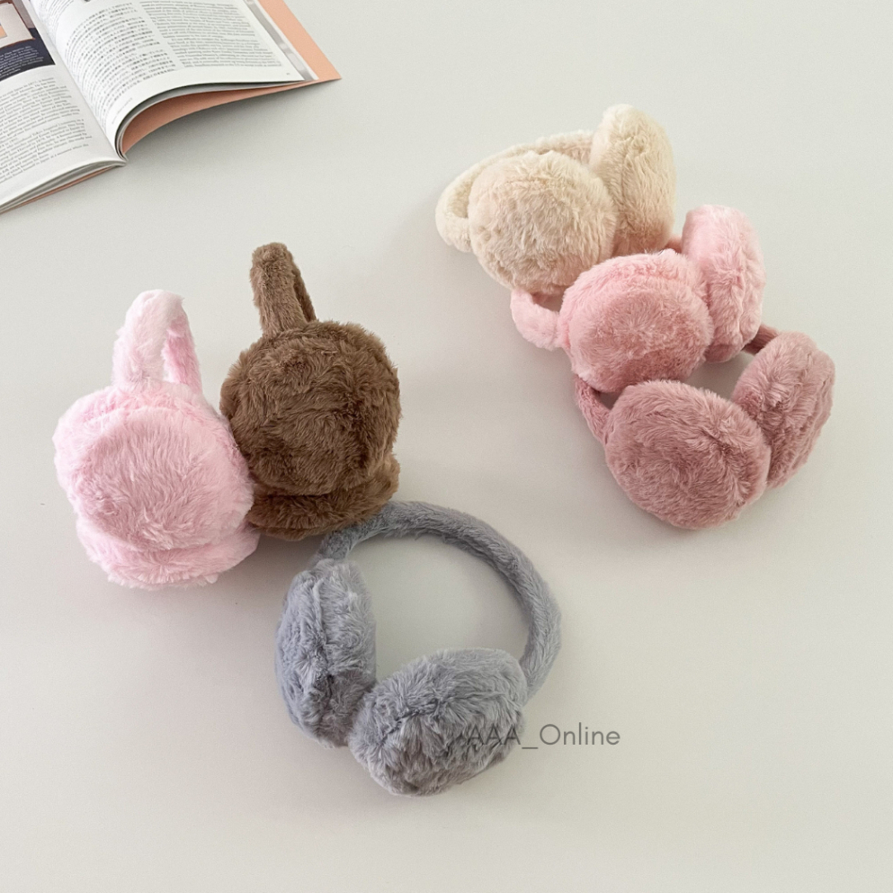 Jual Earmuff Penutup Telinga Anak Dewasa Polos Bulu Anti Bising / Ear ...