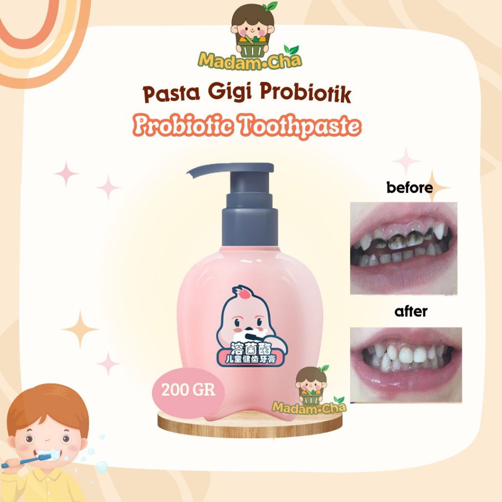 Jual Odol Anak Probiotik / Kids Probiotic Toothpaste Mencengah Karies ...