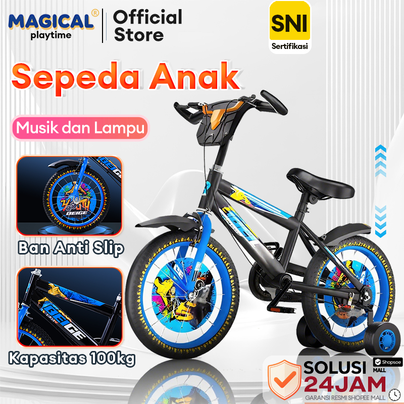 Jual MAGICAL PLAYTIME Sepeda Anak 2-12 Tahun Rangka Baja Karbon Roda ...