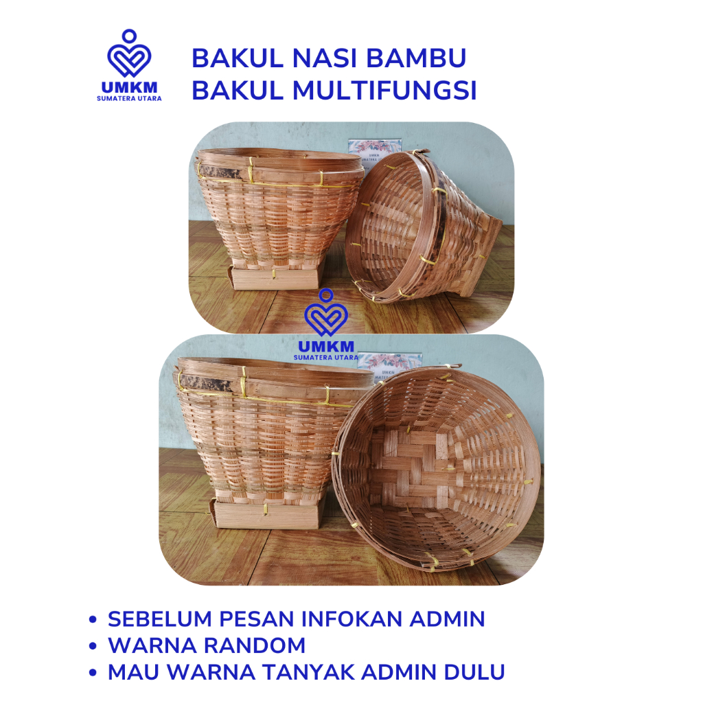 Jual Bakul Nasi mini Bambu / Bakul kukus bambu / bakul nasi kukus ...