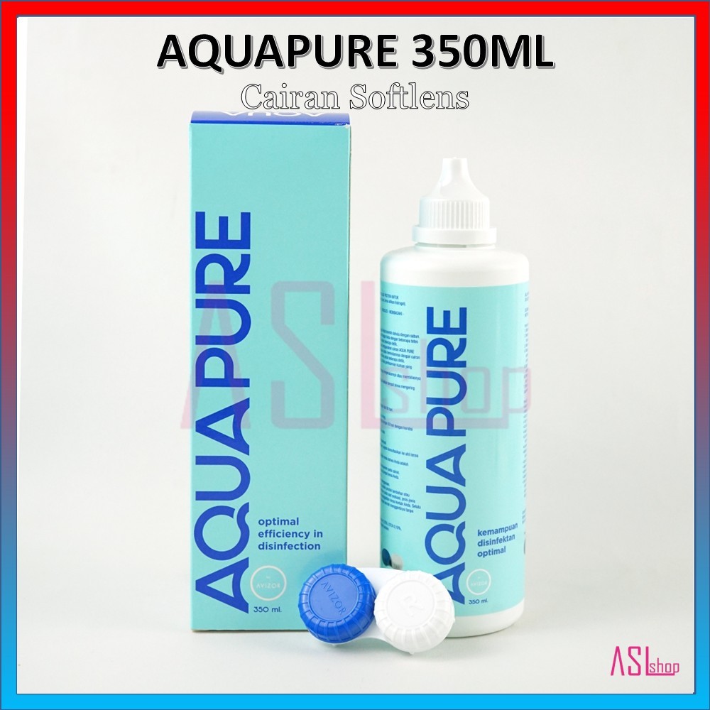 Jual CAIRAN SOFTLENS AQUAPURE 350ML (FREE LENSCASE) | Shopee Indonesia