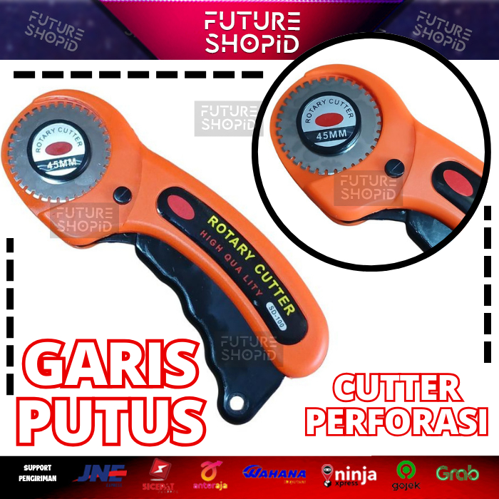 Jual Rotary Cutter PERFORASI Roller 45mm Pisau Alat Pemotong Garis ...