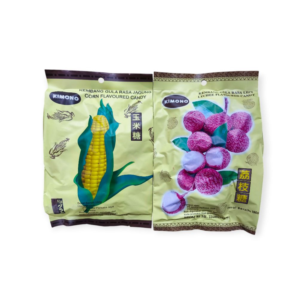 Jual Kimono Permen Jagung 150g / Permen Kimono Leci 150g | Shopee Indonesia