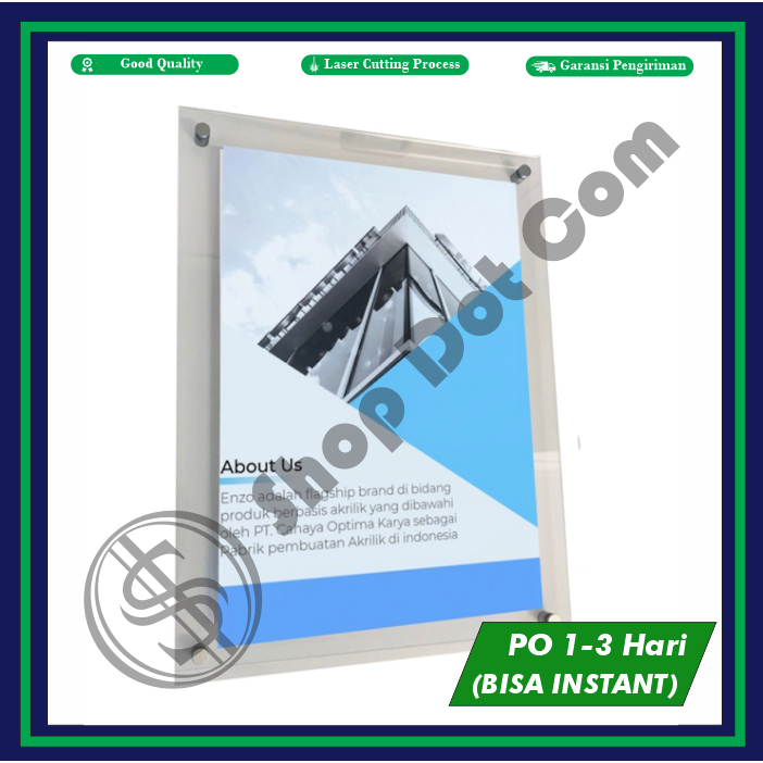 Jual Frame Poster A1 Acrylic / Akrilik (90cm x 66cm) | Shopee Indonesia