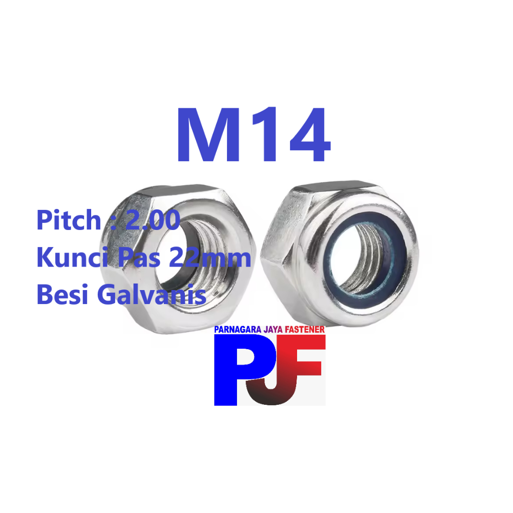 Jual Mur Nylon / Lock Nut M14 Galvanis | Shopee Indonesia