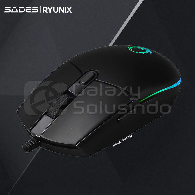 Jual SADES RYUNIX Shinkai MXW1 RGB Wired Gaming mouse - Black - GM ...