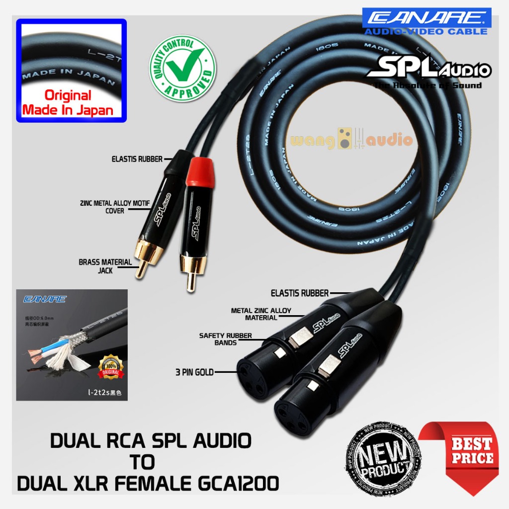 Jual MADE IN JAPAN - kabel audio / kabel sound terbaik 2x XLR Female ...