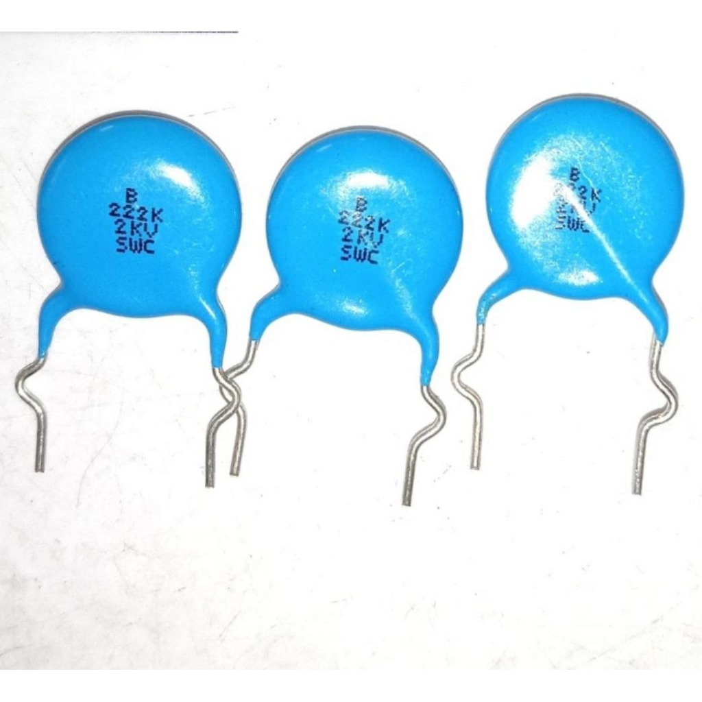 Jual kapasitor 222K 2KV 222 2n2 2000v 2000 v capasitor capacitor ...