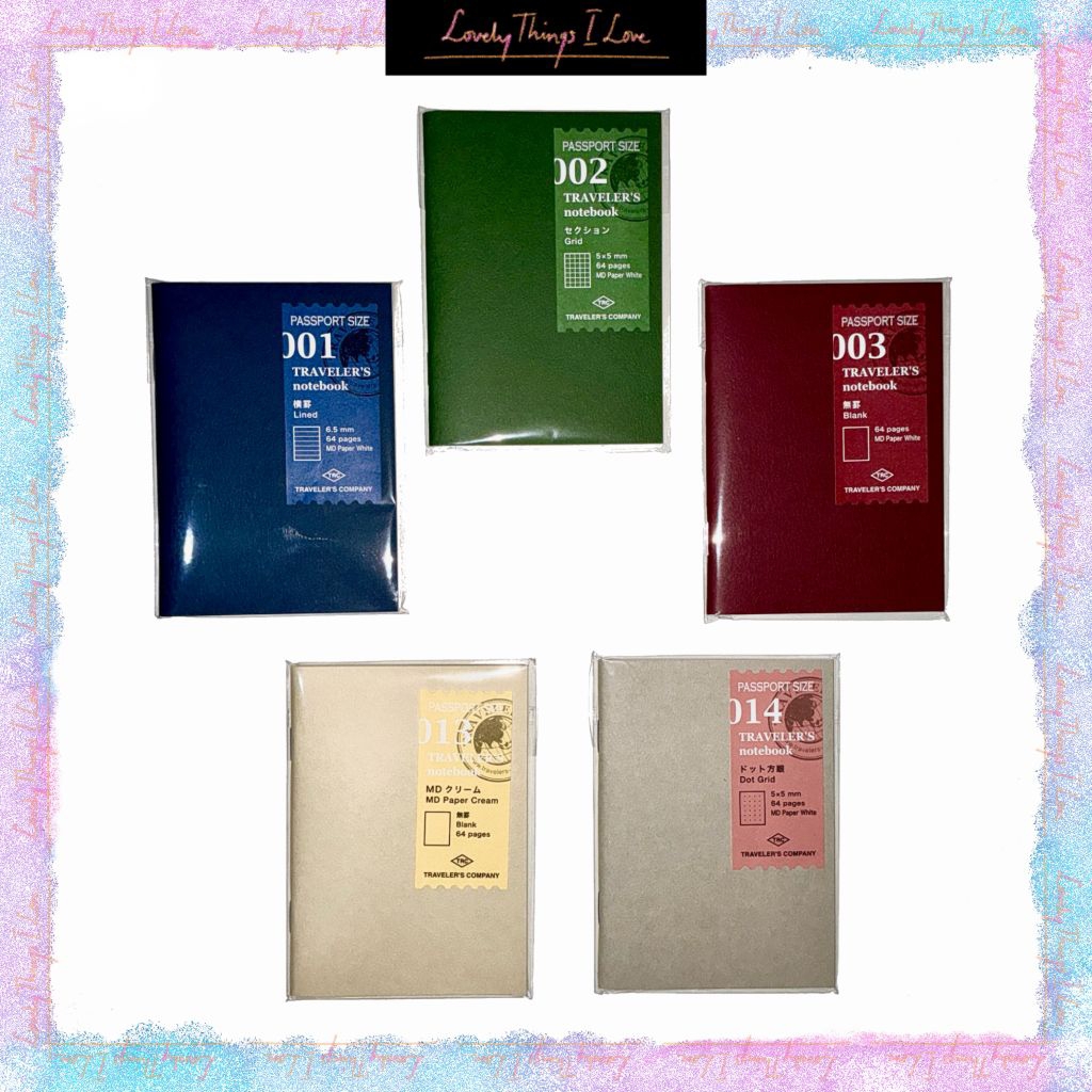 Jual Midori TRAVELER'S Notebook Passport Lined, Grid, Blank, Dot Grid ...