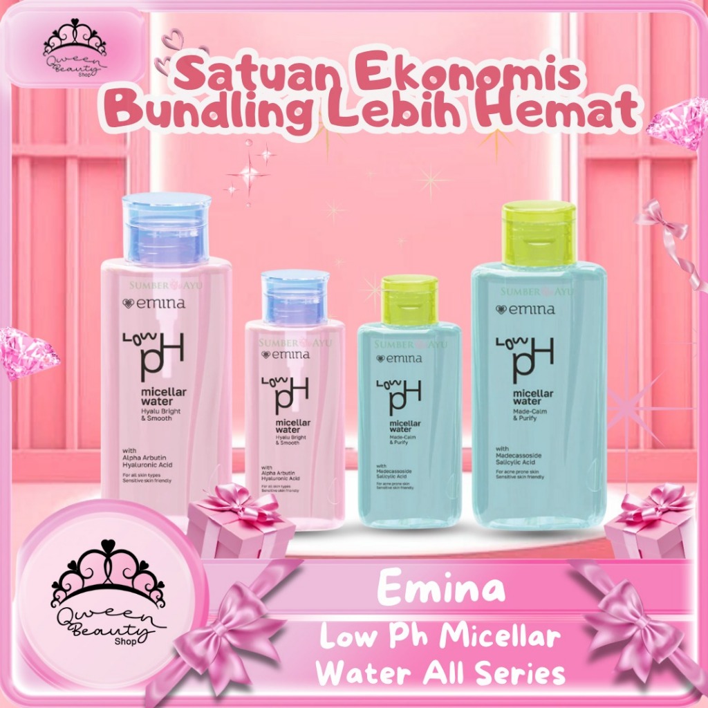 Jual (Qweenbeautyshop) (Qweenbeautyshop) Emina Low Ph Micellar Water ...