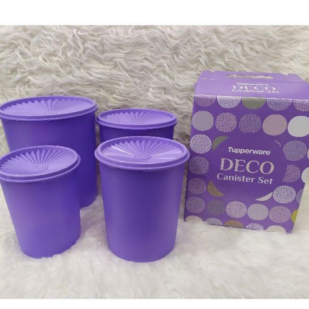 Jual Deco canister Tupperware (4 ukuran) | Shopee Indonesia