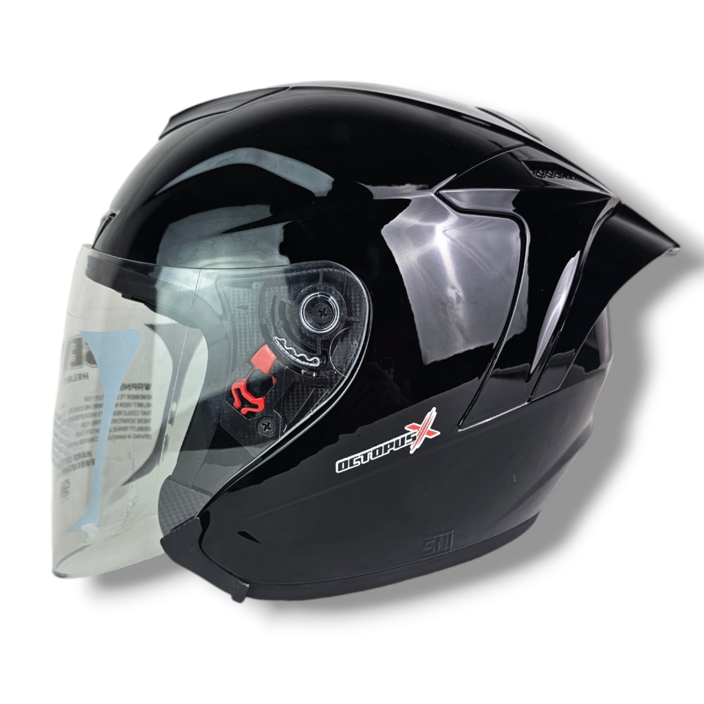 Jual Helm Half Face SEV Octopus X Solid / Include Spoiler 3D Suport ...