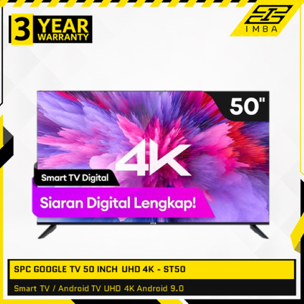 Jual SPC GOOGLE TV 50 INCH UHD 4K - ST50 | Shopee Indonesia