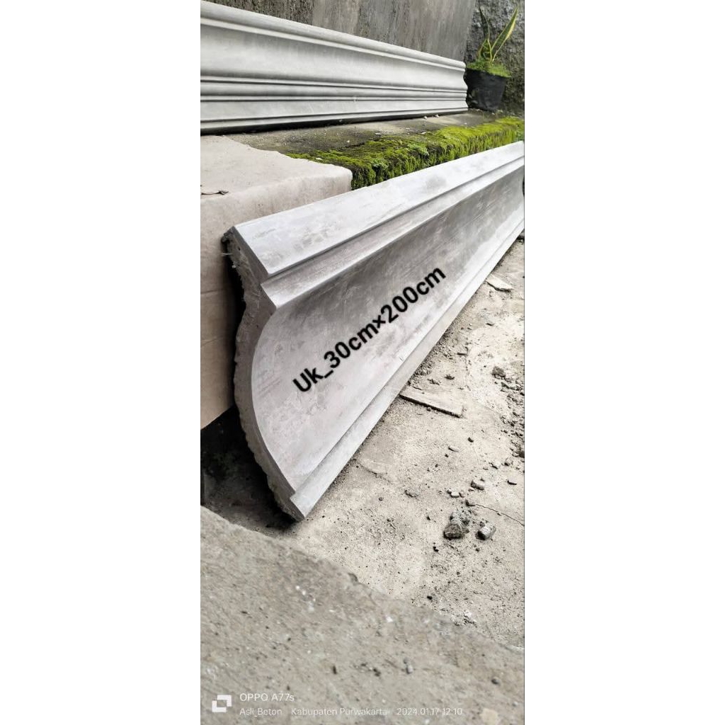 Jual Lis beton profil, Lisplang beton murah ukuran 30cm x 200cm ...