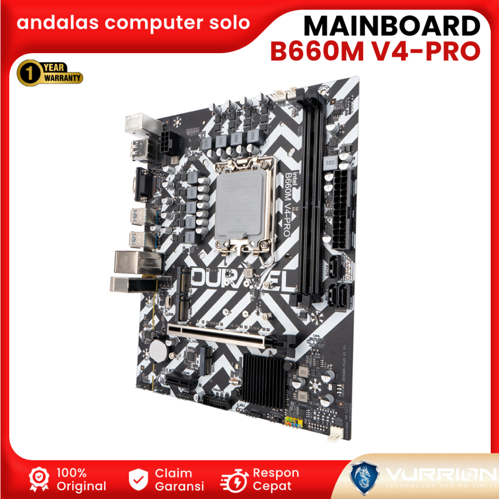 Jual MOTHERBOARD MB VURRION DURAVEL B660M V4-Pro LGA 1700 (12th/13th ...