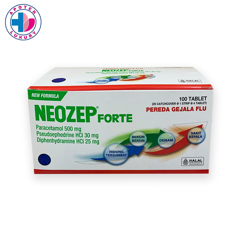 Jual Neozep Forte 4 Tablet – Redakan Flu dan Pilek , Obat Demam dan ...