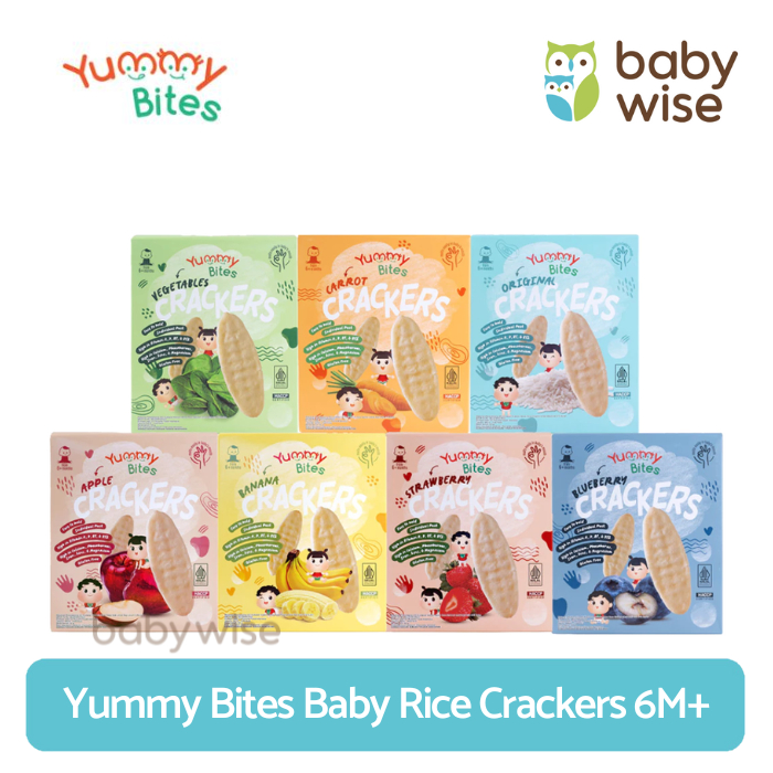 Jual Yummy Bites Baby Rice Crackers 6M+ - Snack Anak / Snack Bayi ...