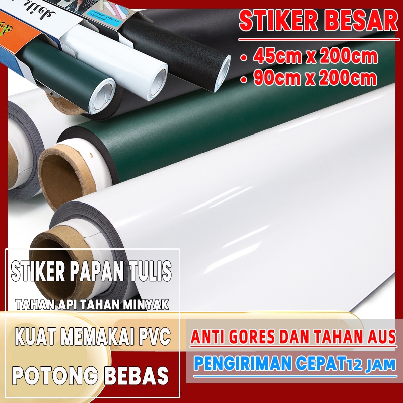 Jual 【Barang spot】stiker papan tulis papan tulis hitam kertas papan ...