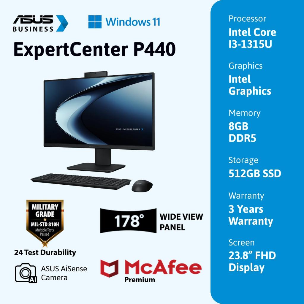 Jual PC AIO ASUS ExpertCenter AIO P440VAK-B3820W B3850W intel core i3 ...