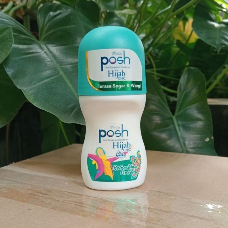 Jual Posh Hijab Chic Roll On Deodoran Refreshing Green & Cool 50 ml ...