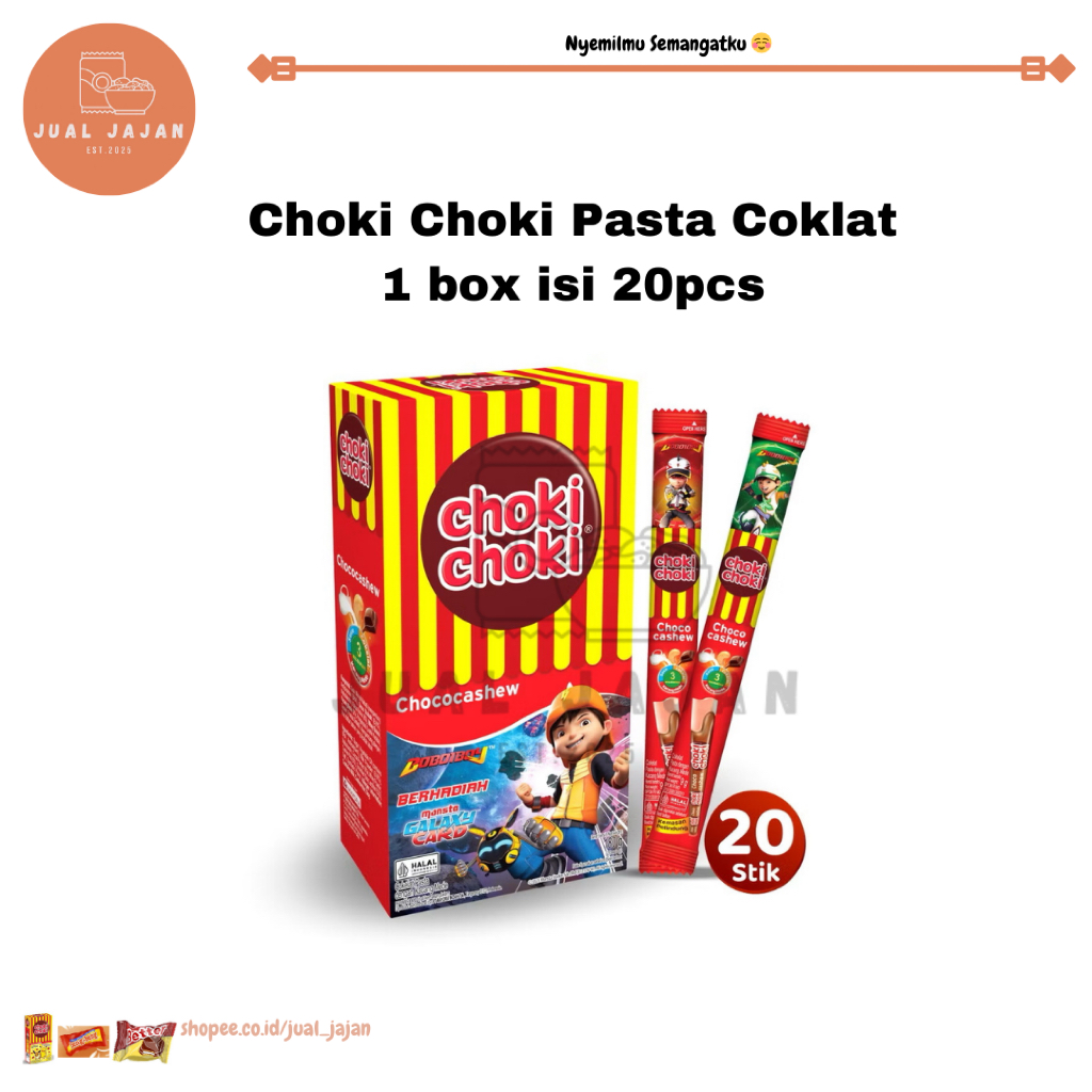Jual Choki Choki Chasew / Coki Coki / Coklat Pasta / Stick Coklat ...