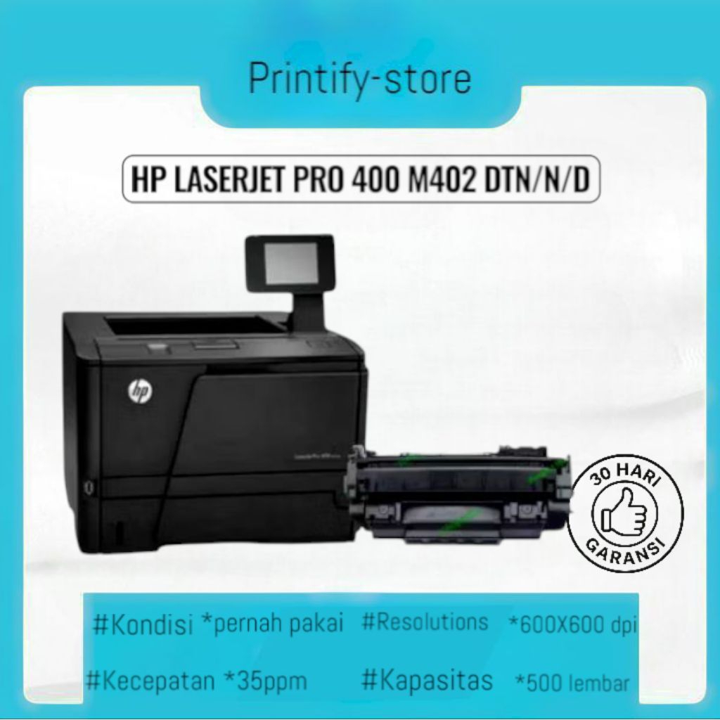 Jual printer hp LaserJet pro 400 M401 dtn/dn/n, mulus siap pakai ...